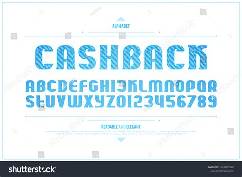 Retro Style Alphabet Letters Numbers Vector Stock Vector Royalty Free 1043706520 Shutterstock