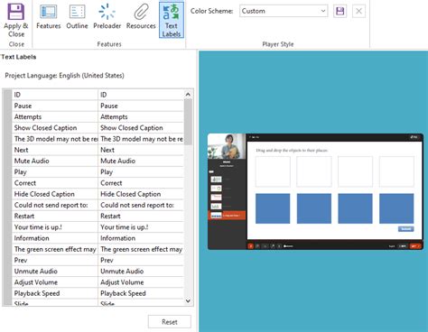 Customizing The Text Labels Smarttutor 360
