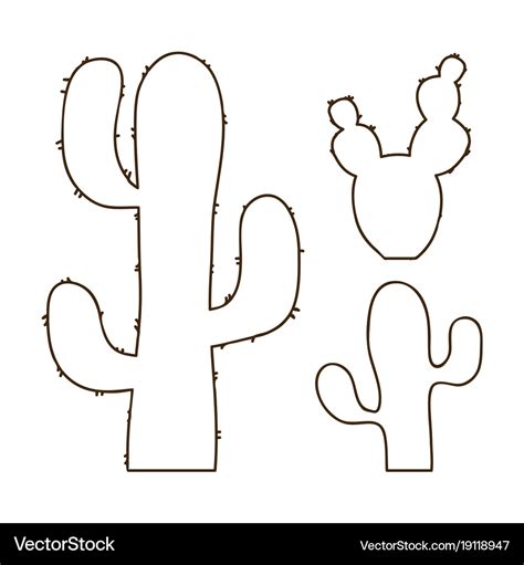 Cactus Outline