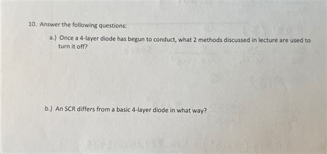 Solved Answer The Following Questions A ﻿once A 4 Layer