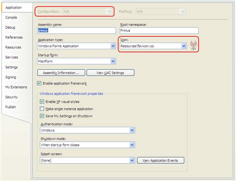 What To Do When Your Vbnet Project Icon Sticks