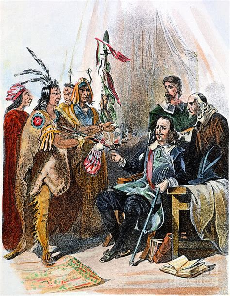 Massasoit And Carver 1620 Photograph By Granger Fine Art America