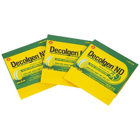 Thuốc Decolgen Nd United Hỗ Trợ Trị Cảm Viêm Xoang 25 Vỉ X 4 Viên