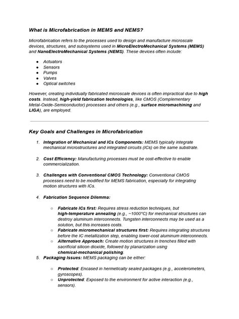 Microfabrication Pdf Integrated Circuit Semiconductor Device Fabrication