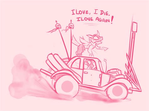 Artist Mr Pink Car Changeling Derpibooru Import Mad Max Mad Max Fury Road Safe