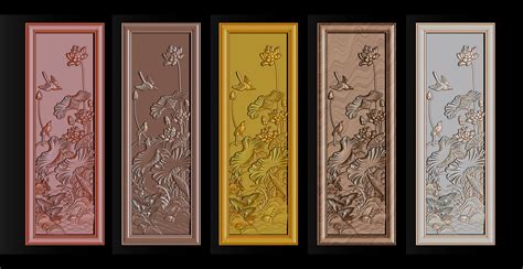 Lotus Pattern Relief Design For Cnc Router 3d Model By Dang Nhat Tan