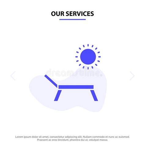 Our Services Web Solid Glyph Icon Web Card Template Stock Vector Illustration Of 148820441