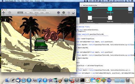 pencil sketch outline shader example r gamedev