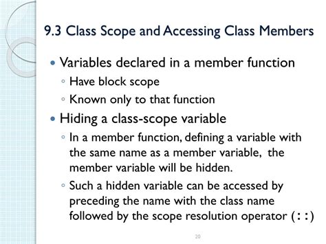 Ppt Chapter 9 Classes A Deeper Look Part I Powerpoint Presentation