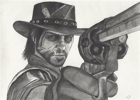 John Marston Drawing By Toner44rblx On Deviantart