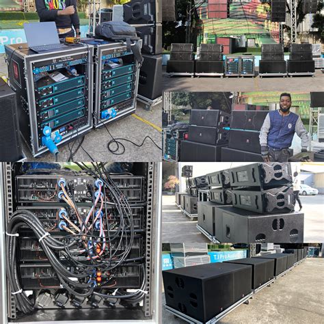 t i pro audio la 2122 dual 12 inch two way line array