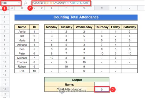 How To Use VLOOKUP With COUNTIF Function In Google Sheets