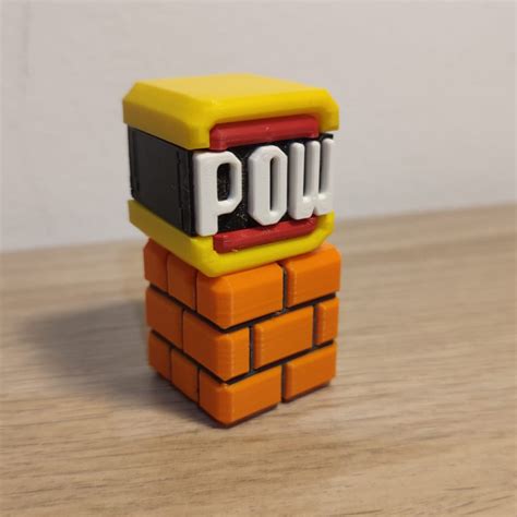 3d Printable Pow Mario Cube By Camilo
