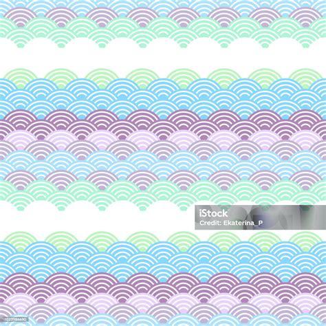 지 오 완벽 한 패턴 개요 일본 파 원 라일락 핑크 그린 퍼플 블루 프린트 지리적 배경 유행 섬유 인쇄 웹 페이지 채우기 간단한 자연을 확장 됩니다 벡터 0명에 대한 스톡