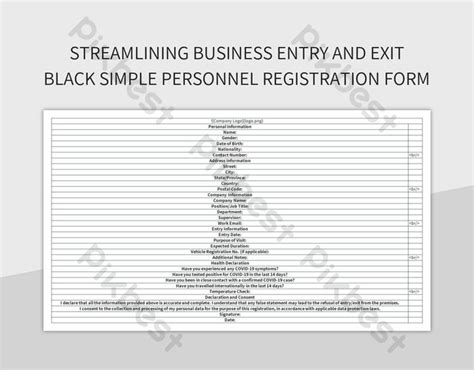 Streamlining Business Entry And Exit Black Simple Personnel