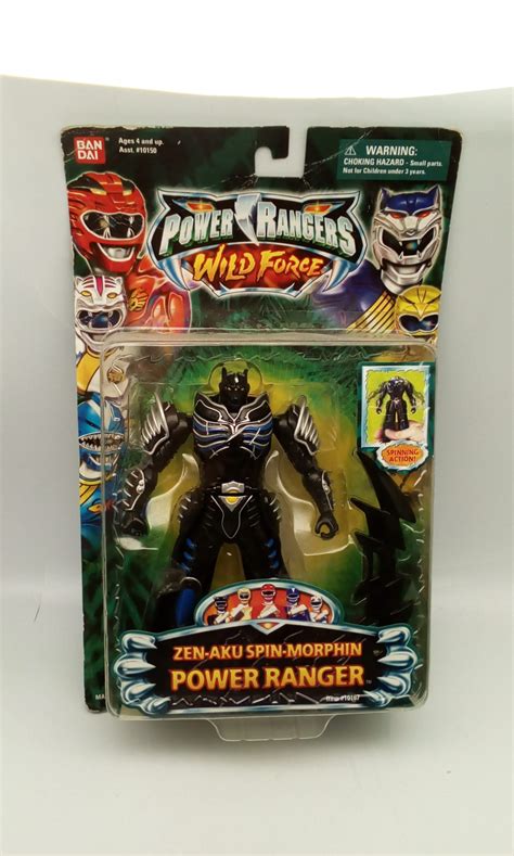 Power Rangers Wild Force Zen Aku Spin Morphin Action Figure Bandai 2002