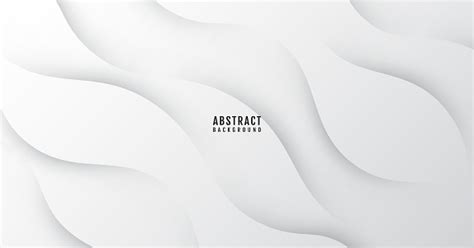 3d 흰색 기하학적 추상 배경 겹침 레이어는 파도 효과 장식과 밝은 공간에 있습니다 종이 컷 스타일의 미니멀 배너 웹 전단지 카드 또는 브로셔 표지를 위한 현대적인 그래픽