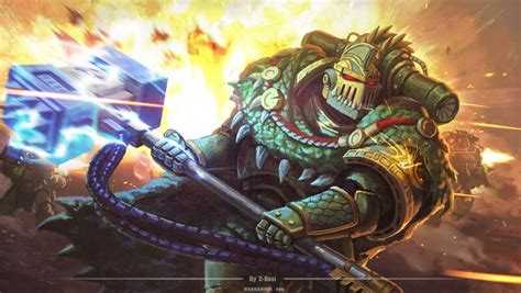 Artstation 【战锤40k】火蜥蜴战团salamanders Z Bozi Warhammer 40k