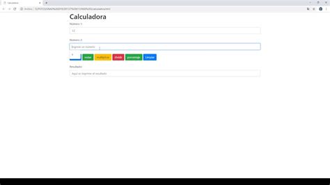Calculadora En Javascript Html Y Bootstrap Youtube