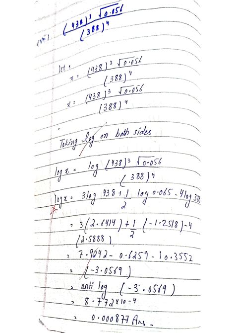 Solution Mathematics 9th Class Logarithm Studypool