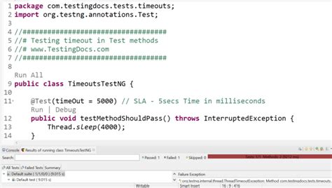 How To Test Method Timeouts In Testng