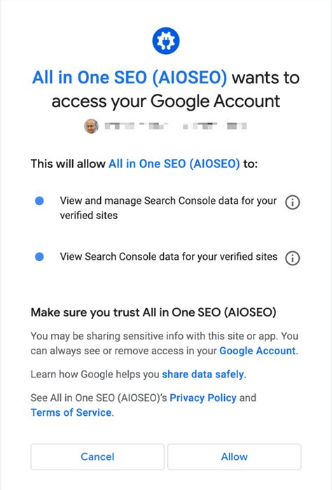 Connecting Search Statistics To Google Search Console AIOSEO