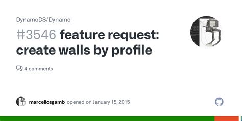 Feature Request Create Walls By Profile Issue DynamoDS Dynamo GitHub