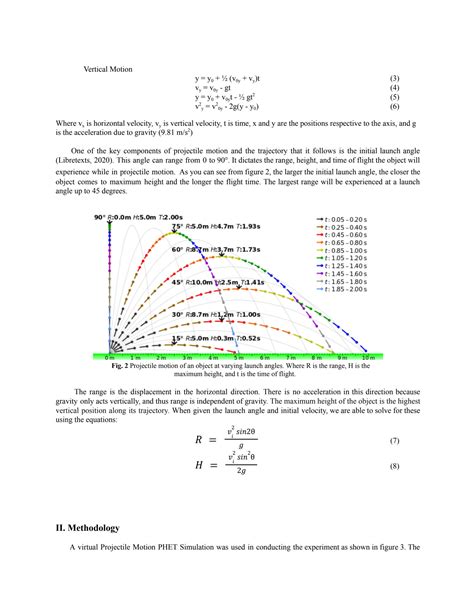SOLUTION Physics Lab Report On Projectile Motion Studypool
