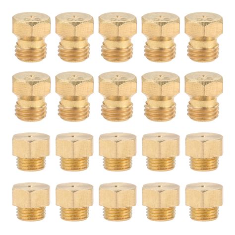 프로판 Lpg 가스 파이프 온수기 Diy 버너 부품 황동 제트 노즐 M6x 075mm05mm X10 M5 X 0