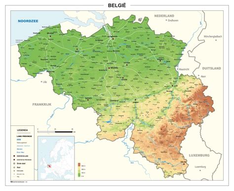 België Kaarten Kaarten En Atlassen Nl