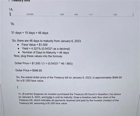 Solved 1b 31 Days 15 Days 46 Days So There Are 46 Days