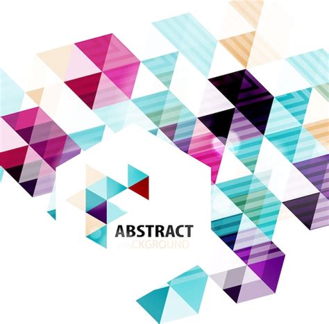 Premium Vector Geometric Abstract Polygonal Background