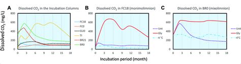A Dissolved Co 2 At Water Sediment Interface Between 0 And 1 Cm