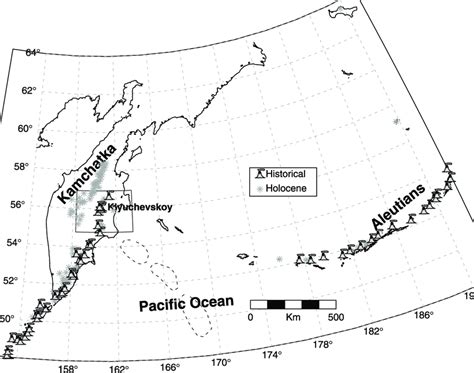 Map Of The Kamchatka Aleutian Subduction Zones Showing The Relationship