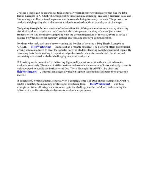 Dbq Thesis Example Apush Download Free Pdf Essays Whig Party United States