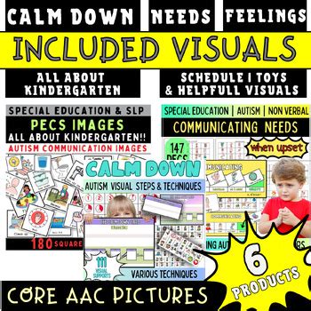PECS Visuals BUNDLE Special Education Autism Communication SelfContained AAC