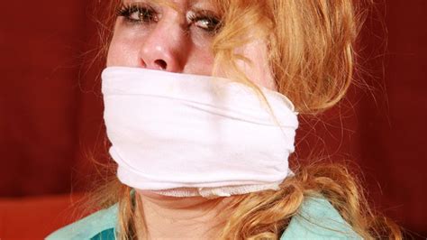 Curvy Pantyhose Clad Layla Smirks And Makes A Cocky Bet She Can Get Out Of Being Bound And Gagged