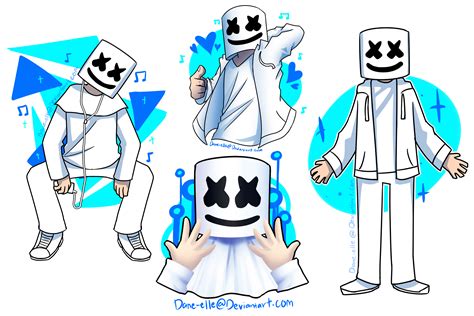 Marshmello Doodles By Dane Elle On Deviantart