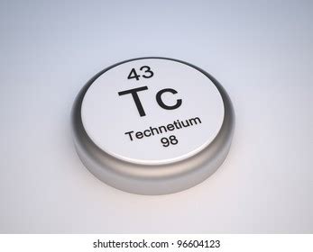 Technetium Symbol Chemical Element Periodic Table Stock Vector Royalty Free
