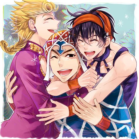 Safebooru 3boys Argyle Argyle Sweater Black Hair Blonde Hair Flower