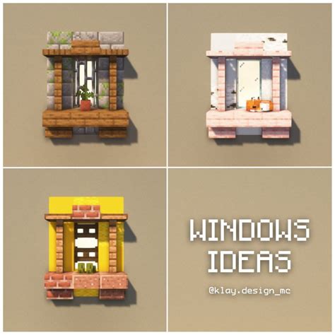 Minecraft Window Ideas