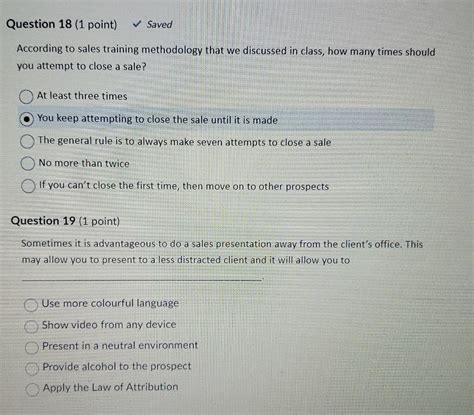 Solved Which Is More Persuasive In A Sales Presentation