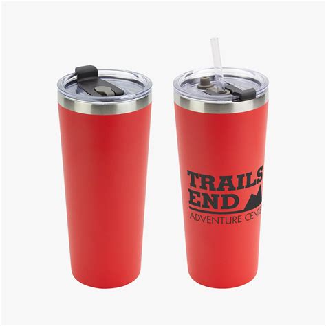 Brighton 20 Oz Vacuum Insulated Stainless Steel Tumbler Halo Branded