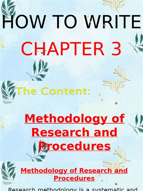 Chapter 3 Blue1 Pdf Methodology Survey Methodology