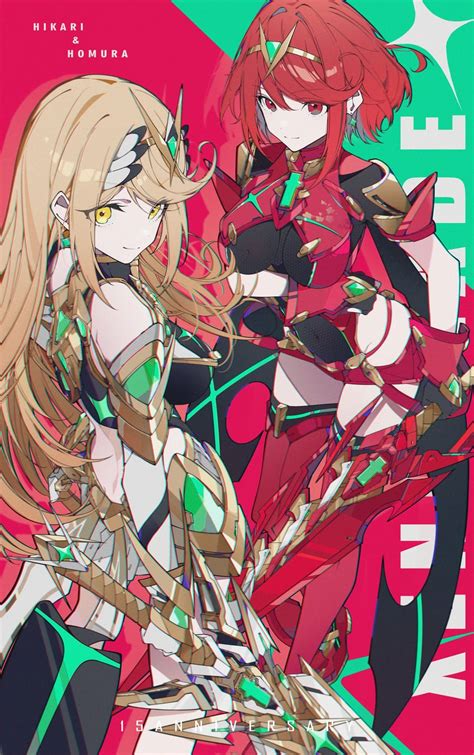 Pyra And Mythra Xenoblade Chronicles And 1 More Drawn By Gugugu Official Danbooru