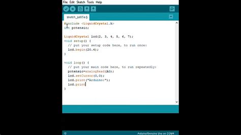 Menampilkan Tulisan Di Lcd Tutorial Arduino Youtube