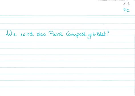 Bildung Passé Composé ǀ Lernwerk Tv