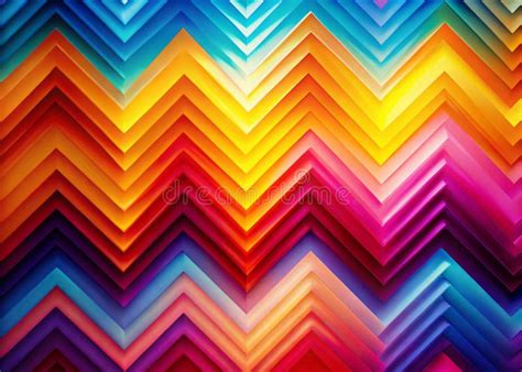 Dynamic Abstract Geometric Design Rectangular Shapes With Intricate Zigzag And Wavy Edges