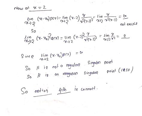[solved] find all singular points of the given differential equation