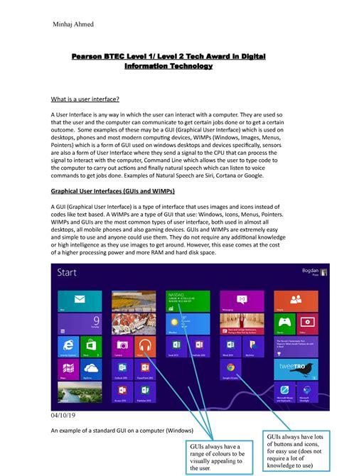 Pearson BTEC Level Level Tech Award In Digital Information Technology Pearson BTEC Level